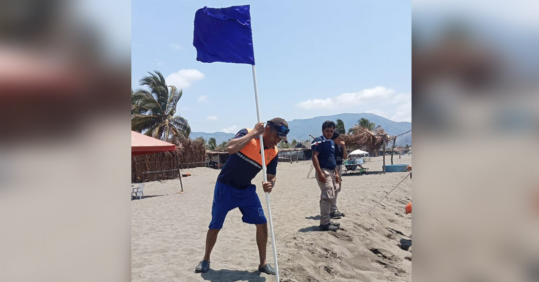 Instalan bandera morada en playas de Michoacán por presencia de ‘dragón ...